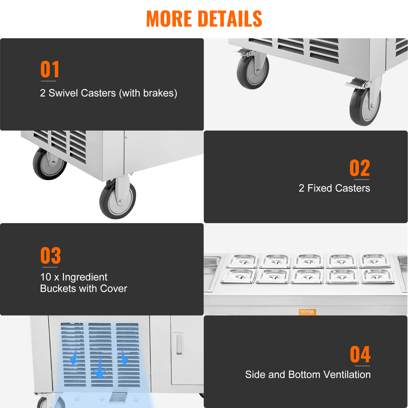 Fried Ice Cream Roll Machine Yogurt Ice Roll Maker Single/Double Pans ...