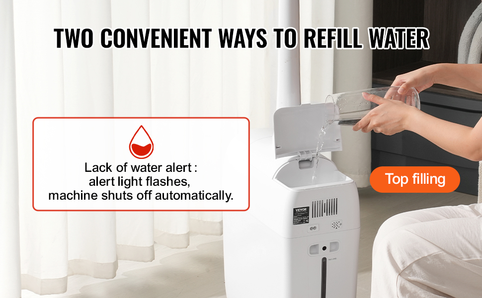 Humidificateur commercial VEVOR 6,6 gallons de brume fraîche pour une ...