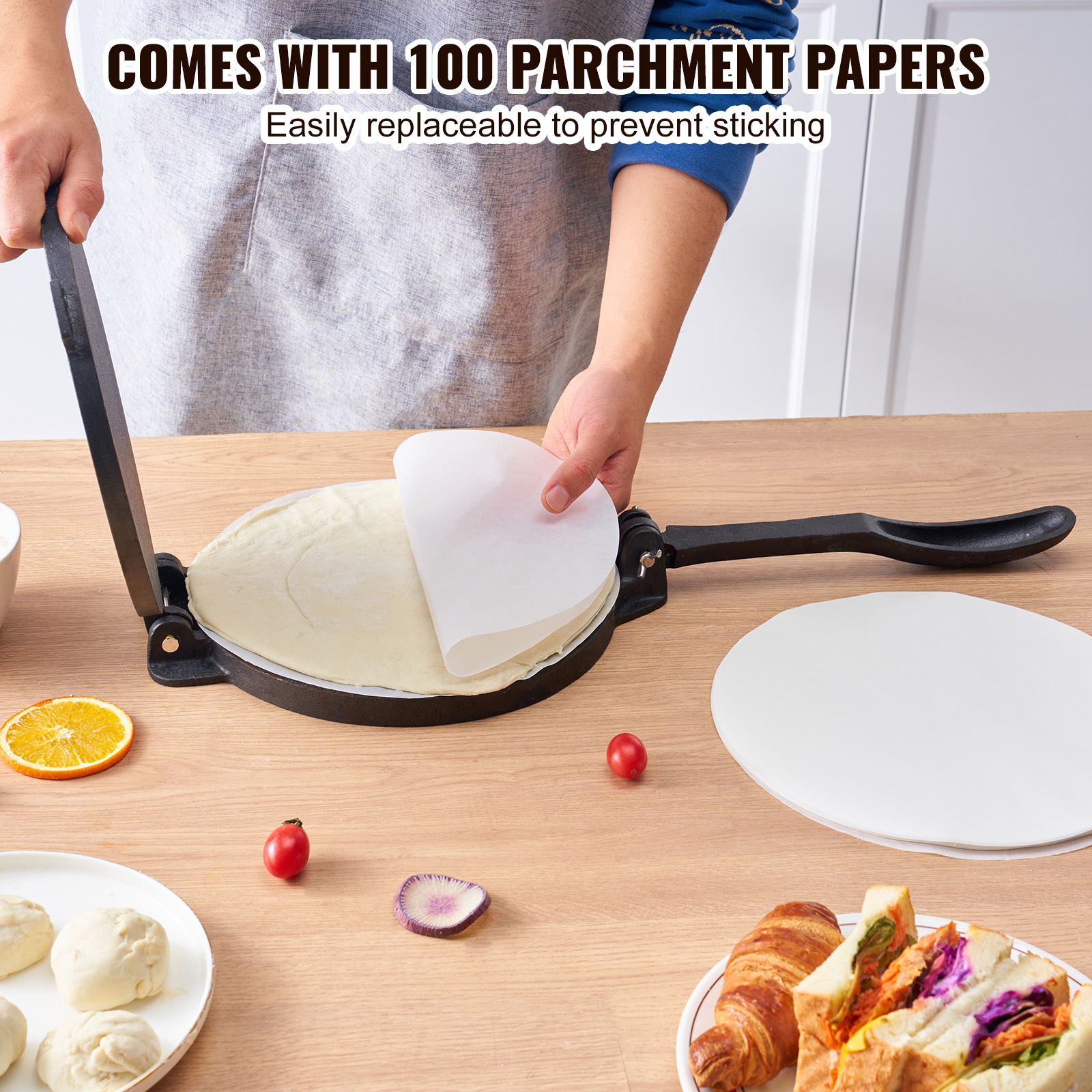 8/9/10 Inch Tortilla Press Chapati Maker Roti Dough Press Taco Maker ...