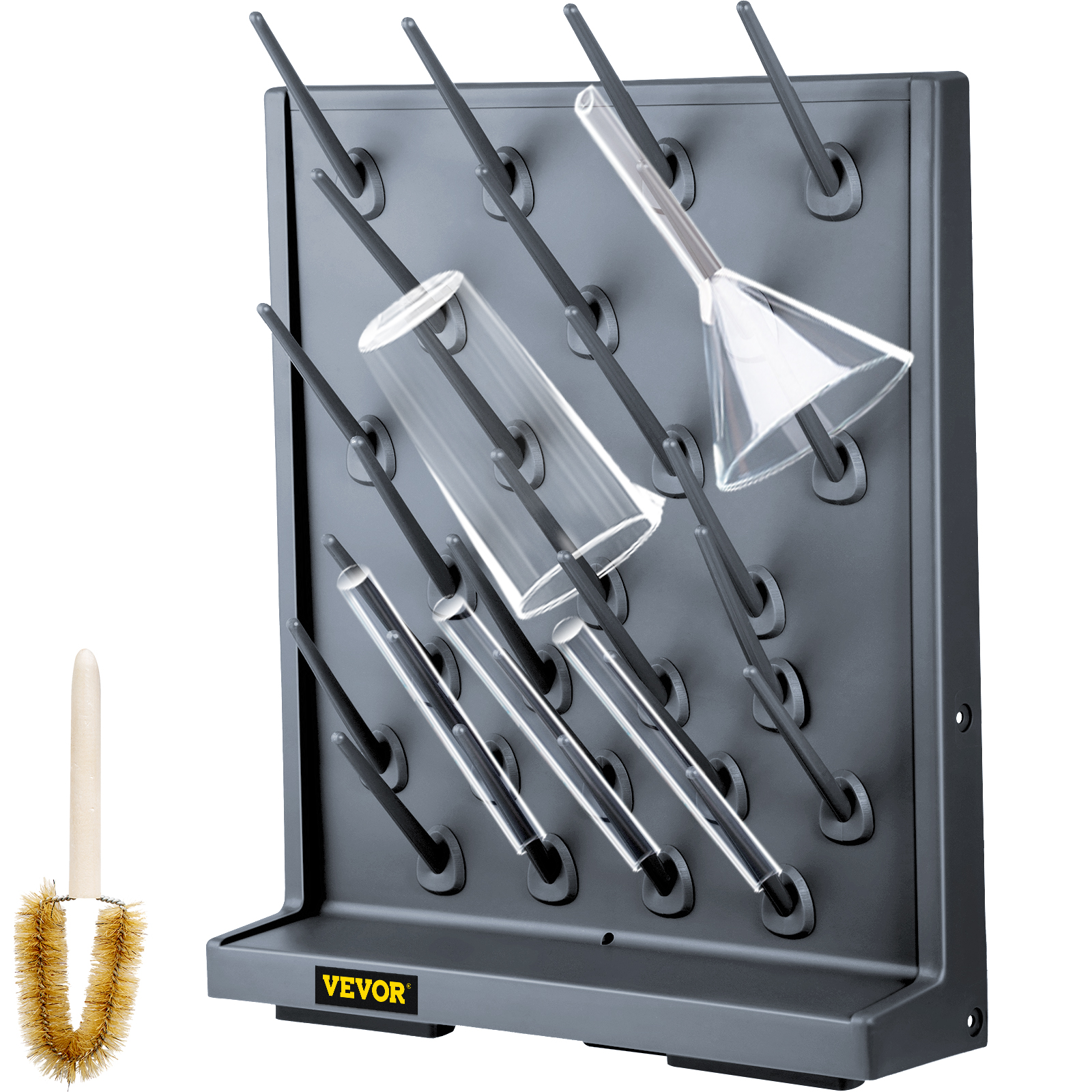 VEVOR Étagère de séchage pour laboratoire 27 chevilles Étagère à ...