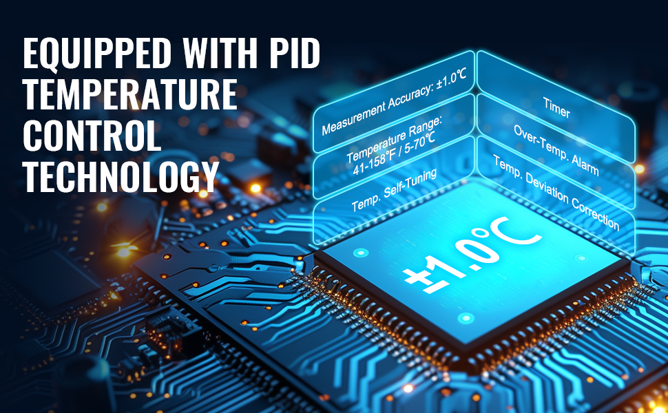 VEVOR Microbiological Lab Incubator 20L Precise Temp Control from 0°C ...