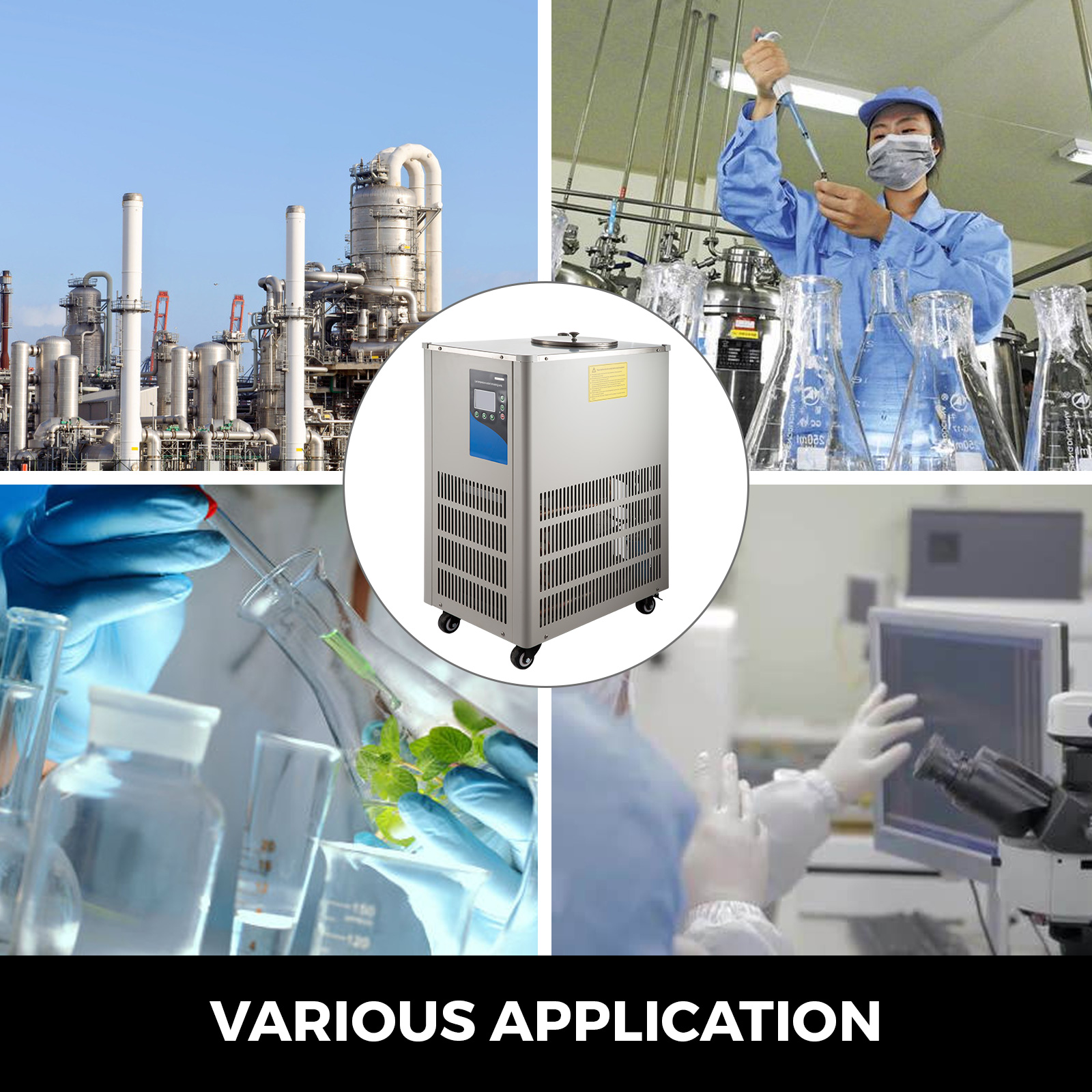 VEVOR Laboratory Chiller Circulator 5L Chiller Lab -20℃ Low Temperature ...