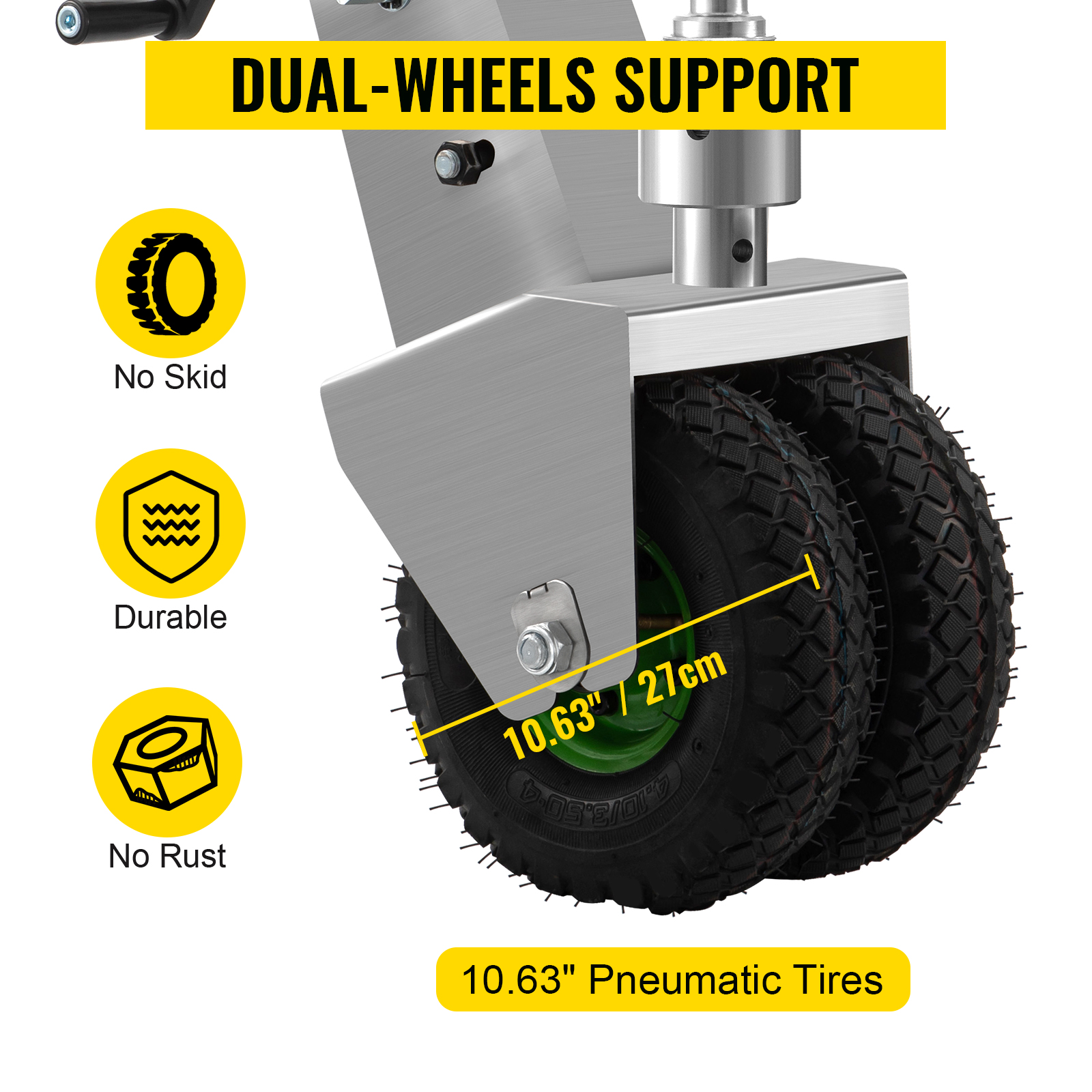 VEVOR Manual Trailer Dolly, 10000 LBS Towing Capacity Trailer Mover ...