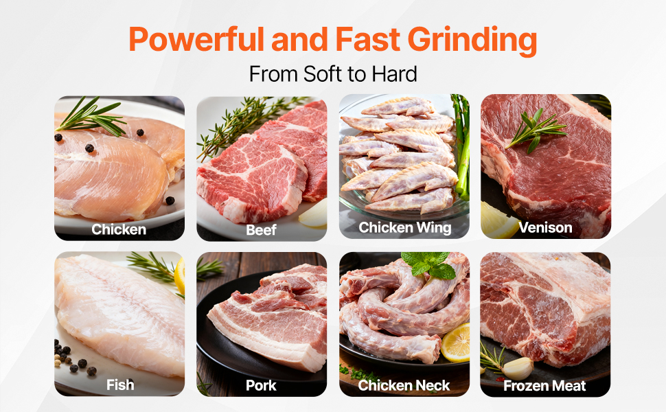 Commercial Electric Meat Grinder 13 Lbs/Min Sausage Stuffer Maker ...