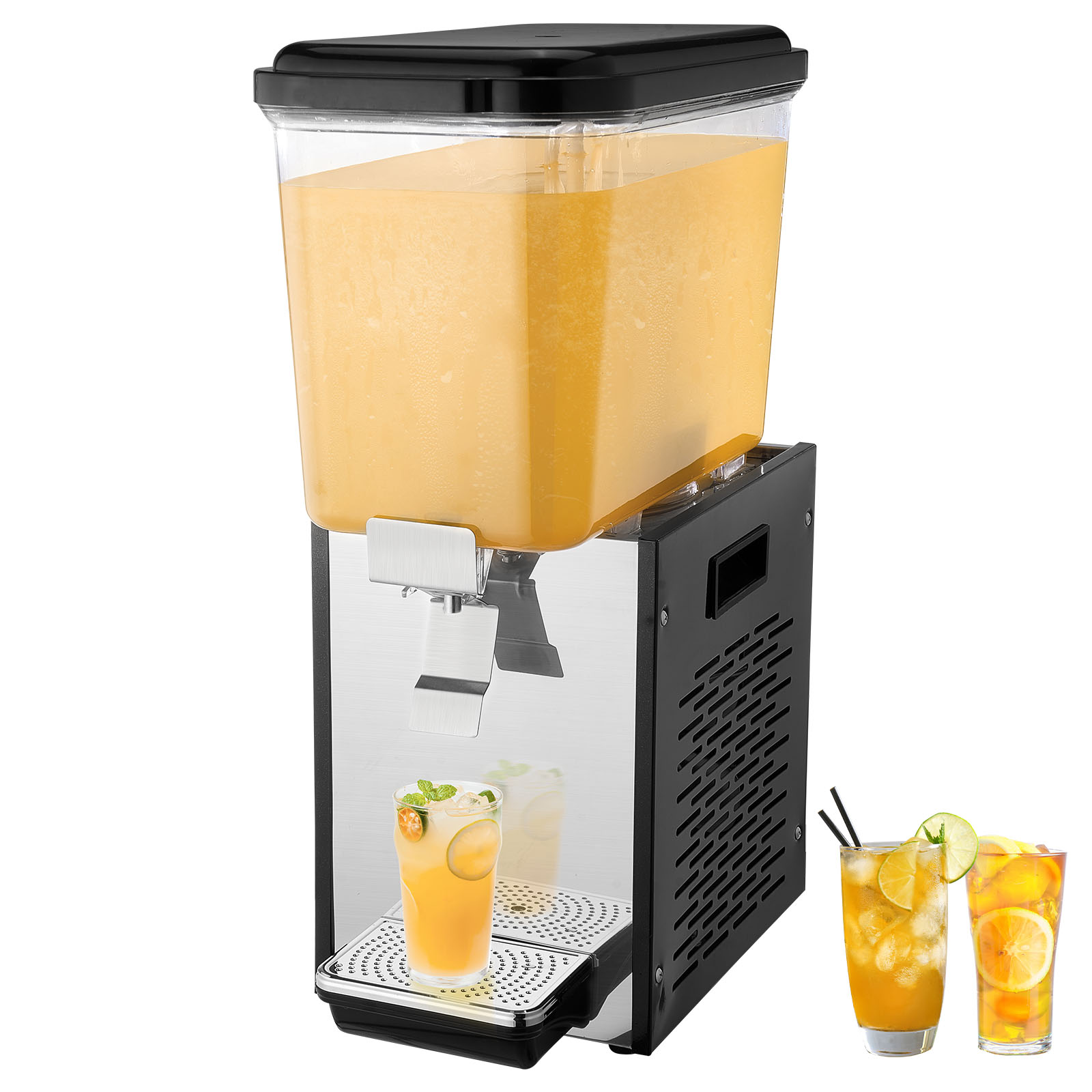 Commercial Beverage Dispenser Cold Juice Ice Drink Dispenser 1/2/3/4 ...