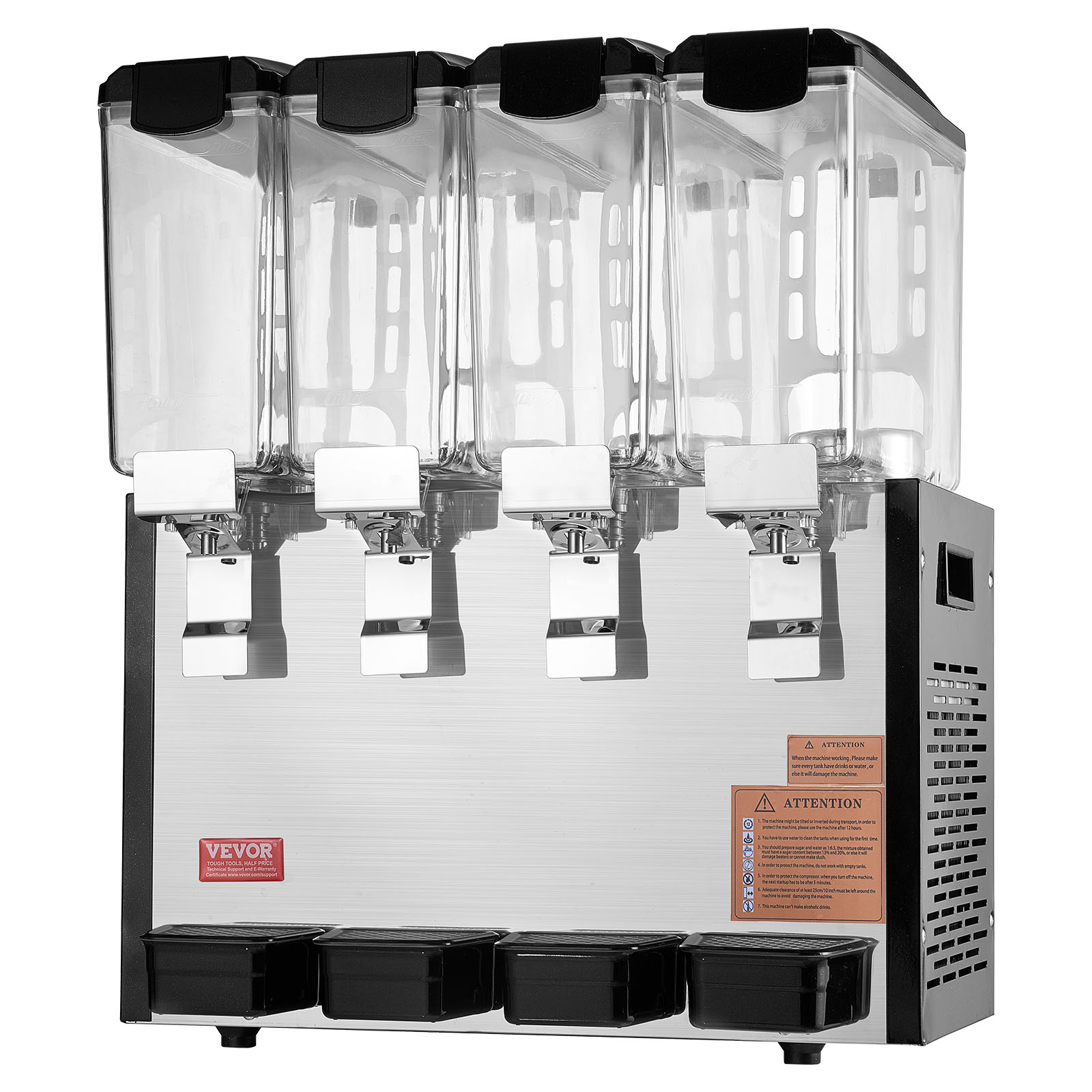 Commercial Beverage Dispenser Cold Juice Ice Drink Dispenser 1/2/3/4 ...