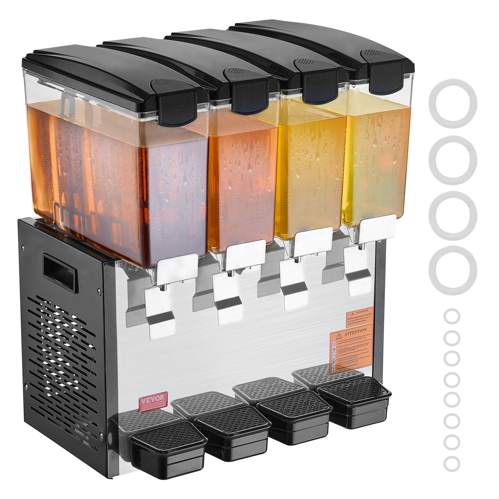 Commercial Beverage Dispenser Cold Juice Ice Drink Dispenser 1/2/3/4 ...