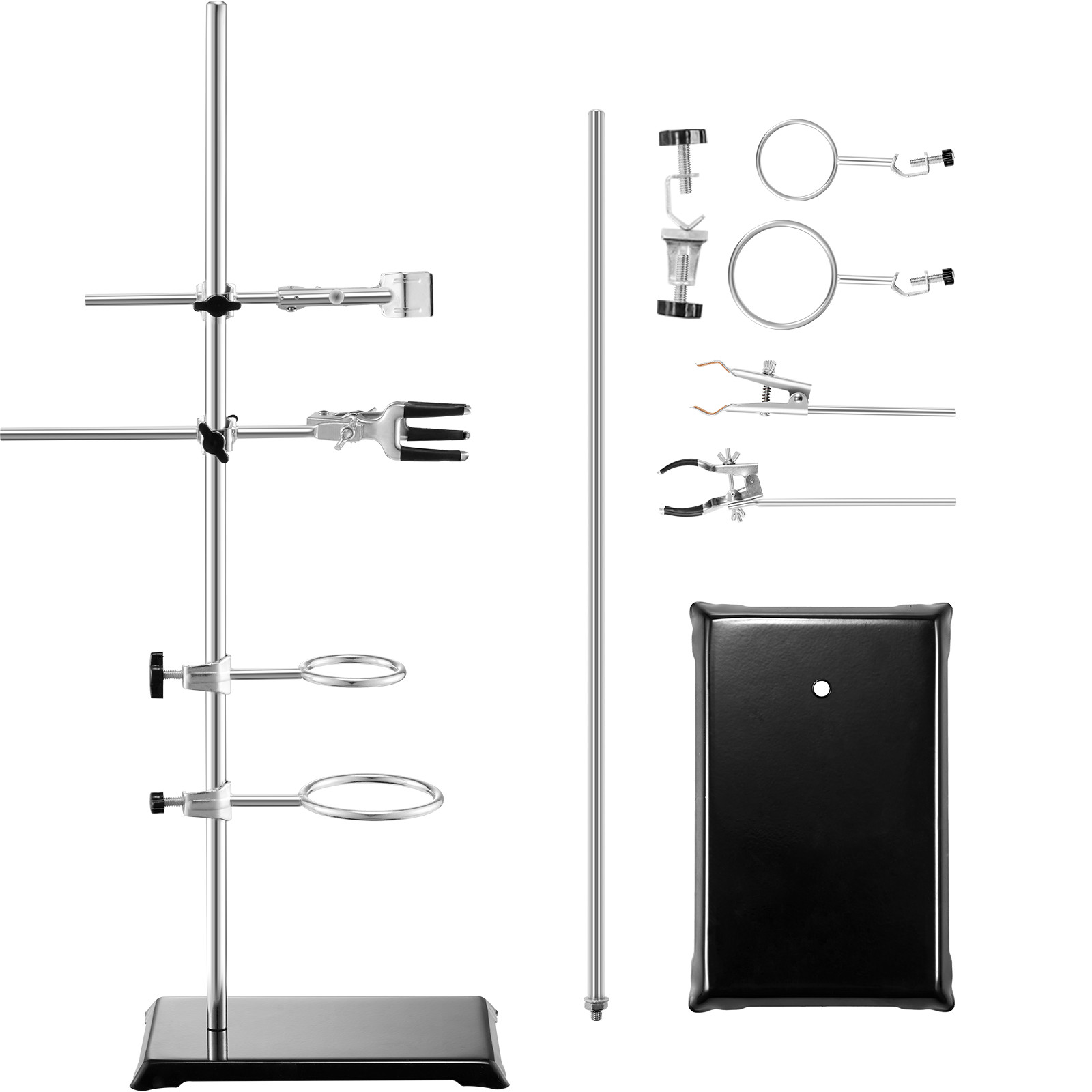 Lab Stand Support Laboratory Retort Support Stand 23.6" Rod With Clamps ...