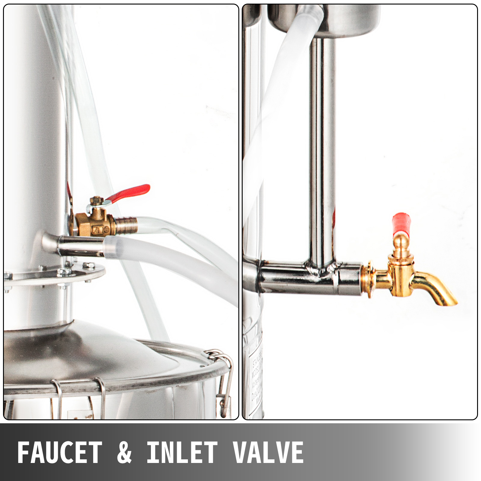 VEVOR 20L/H Water Distiller 380V Distillation Apparatus 304 Stainless ...