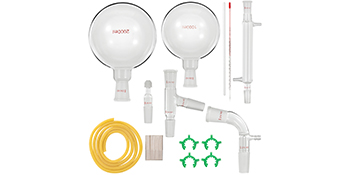 Vevor Glass Organic Chemistry Kit Destillationskit 13 Stück 24/40 Lab ...