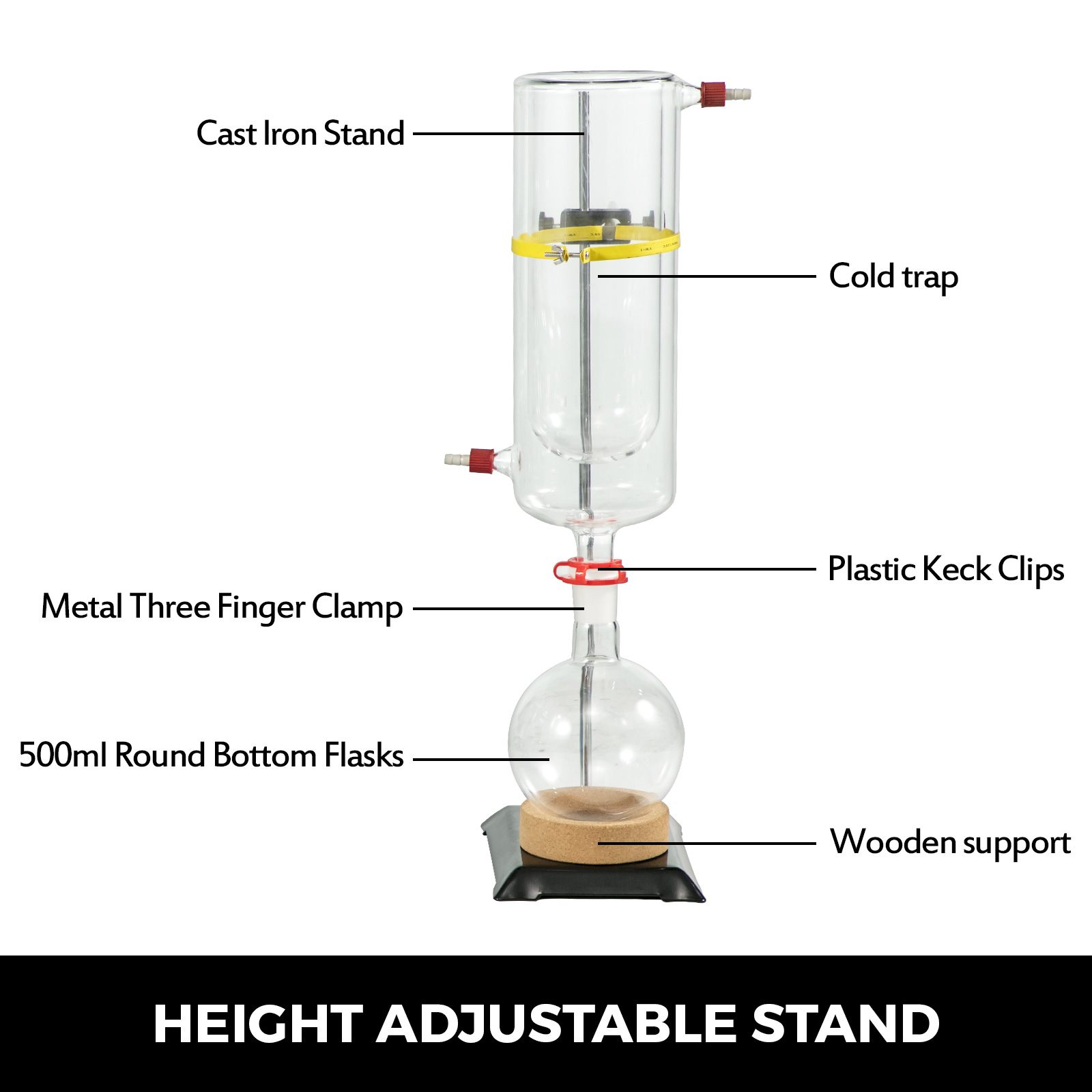 VEVOR Distillation Kit 2L Lab Distillation Kit Short Path Distillation ...