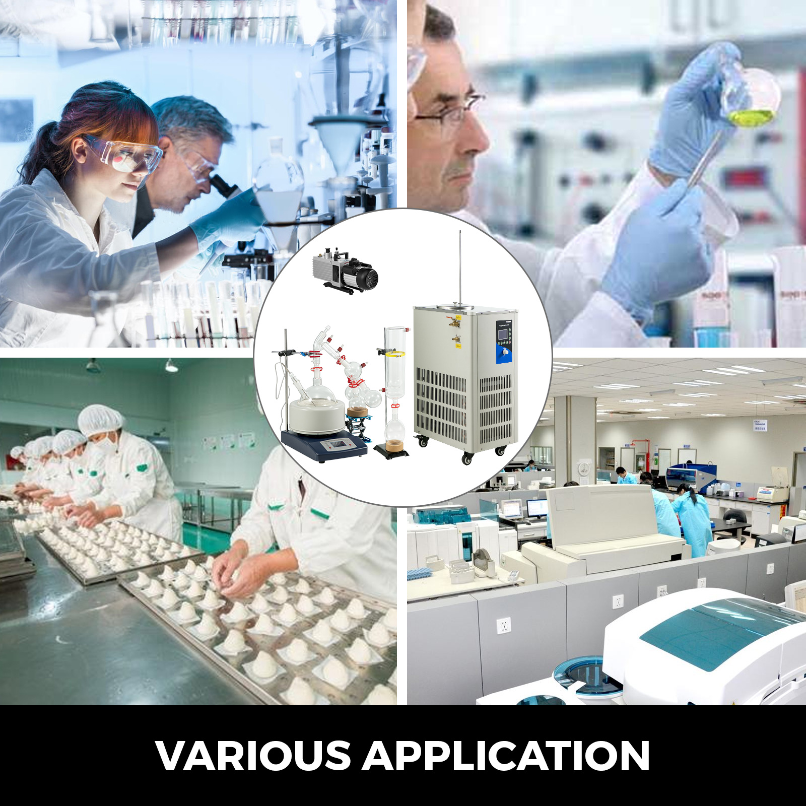 VEVOR Distillation Kit 2L Lab Distillation Kit Short Path Distillation ...