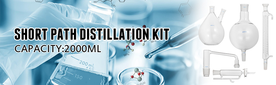 2000ml Glass Essential Oil Steam Distillation Apparatus Liebig ...