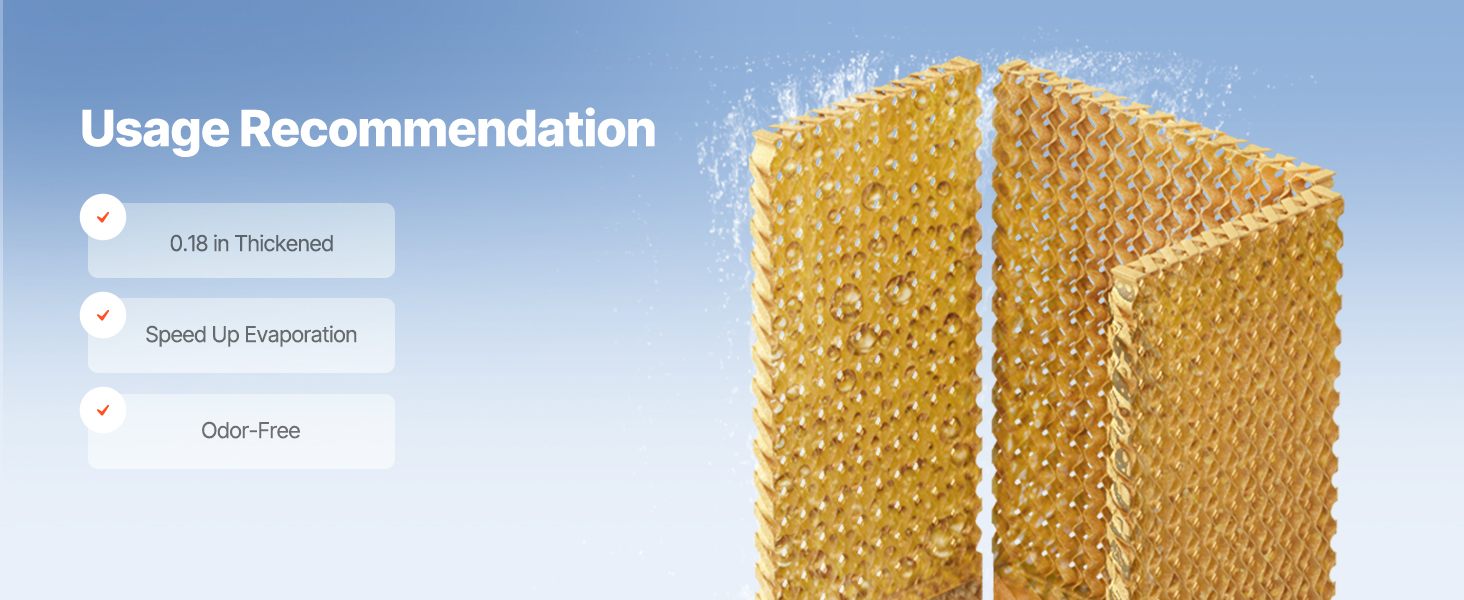 Evaporative Air Cooler 1800 CFM with 6.8 Gal Water Tank Portable Swamp ...