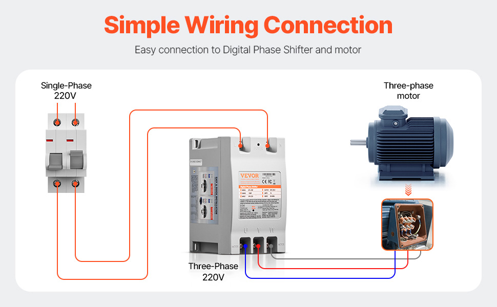 3 Phase Converter 2HP 7A 220V Single to 3 Phase 220V-240V Input/Output ...