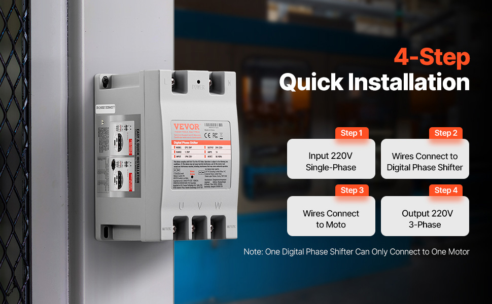 3 Phase Converter 2HP 7A 220V Single to 3 Phase 220V-240V Input/Output ...