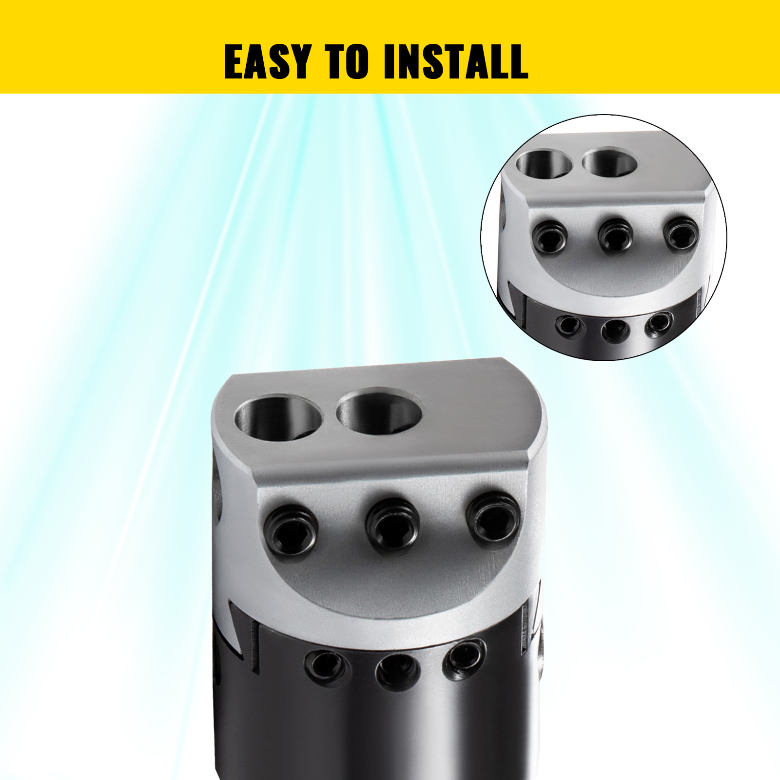 Boring Head 2'' R8 Shank 9pcs 1/2'' Boring Bars 7/16head Thread 0-50 ...