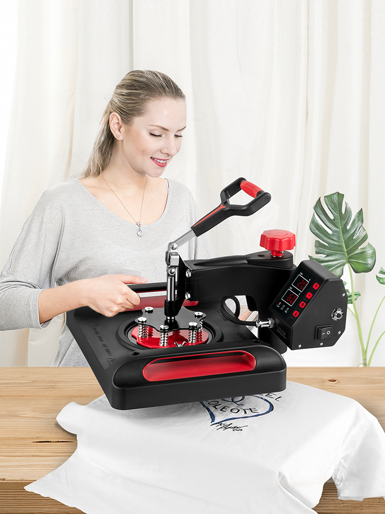 Vevor Presse à Chaud Rouge Numérique à Double Affichage 8 En 1 Pour T ...