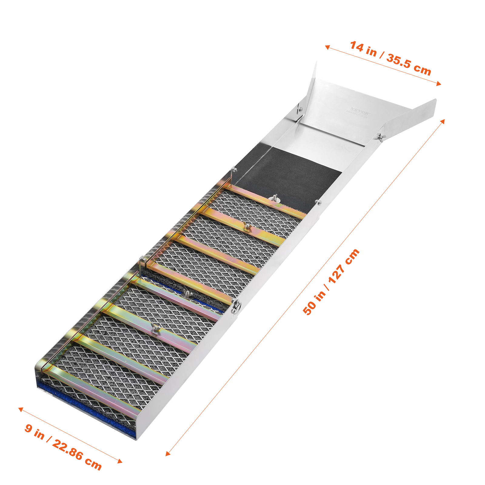 VEVOR Gold Panning Kit With Sluice Box, 50" Aluminum Gold Mining ...