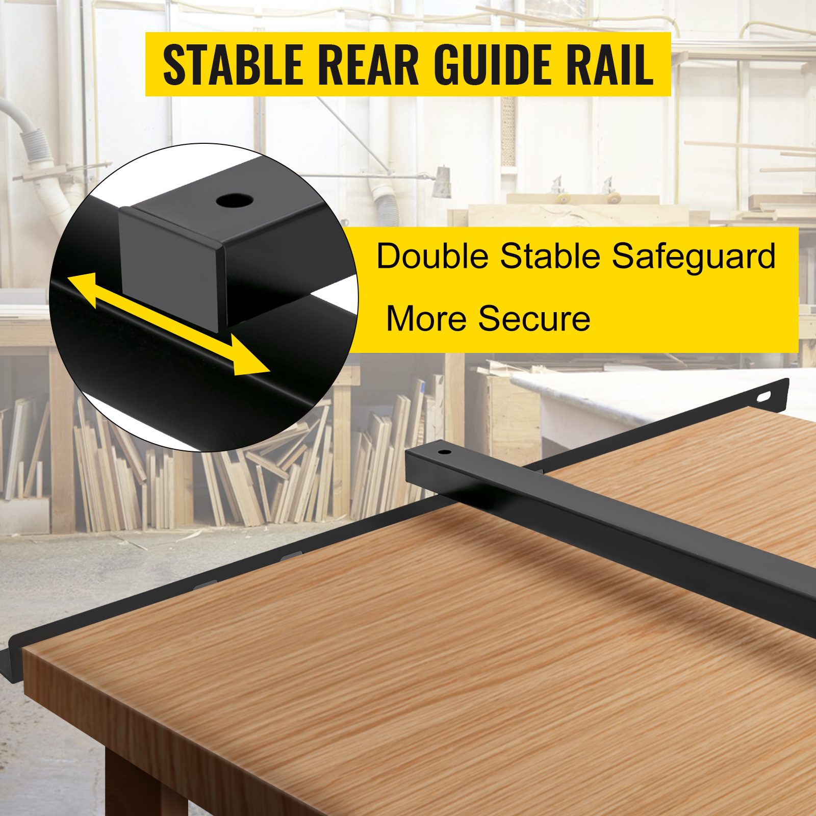 VEVOR Table Saw Rip Fence And Rail System 57 57 Wide Front Guide VEVOR Table Saw Rip Fence And Rail System 57 57 Wide Front Guide