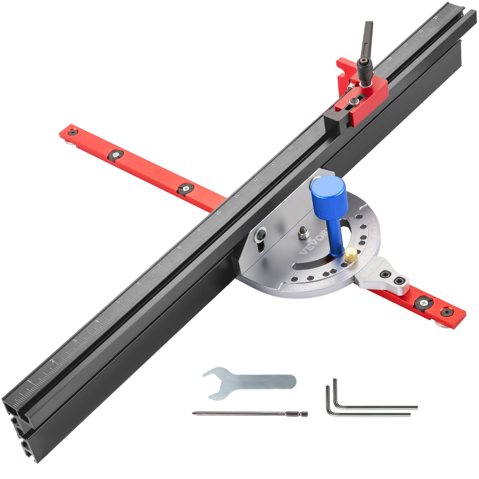 VEVOR Precision Miter Gauge 24 Aluminum Table Saw Miter Gauge W 60