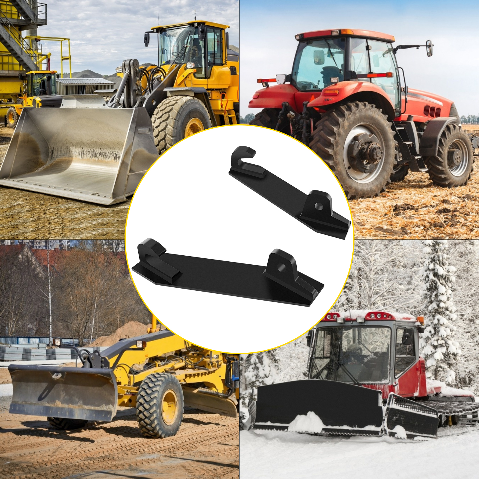 VEVOR Tractor Mounting Brackets 1 1/4" Top Bracket Weld on Quick Attach ...