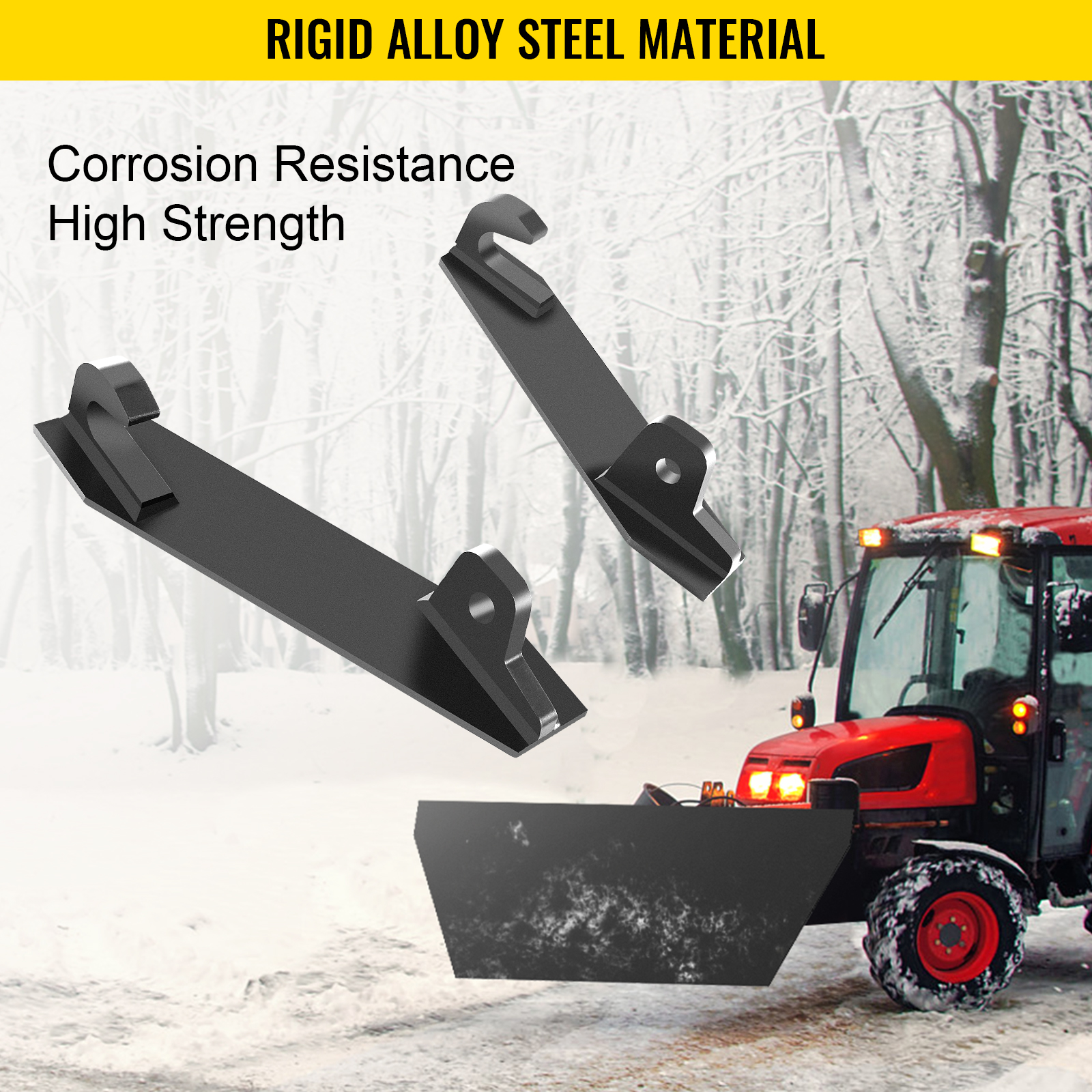 VEVOR Tractor Mounting Brackets 1 1/4" Top Bracket Weld on Quick Attach ...