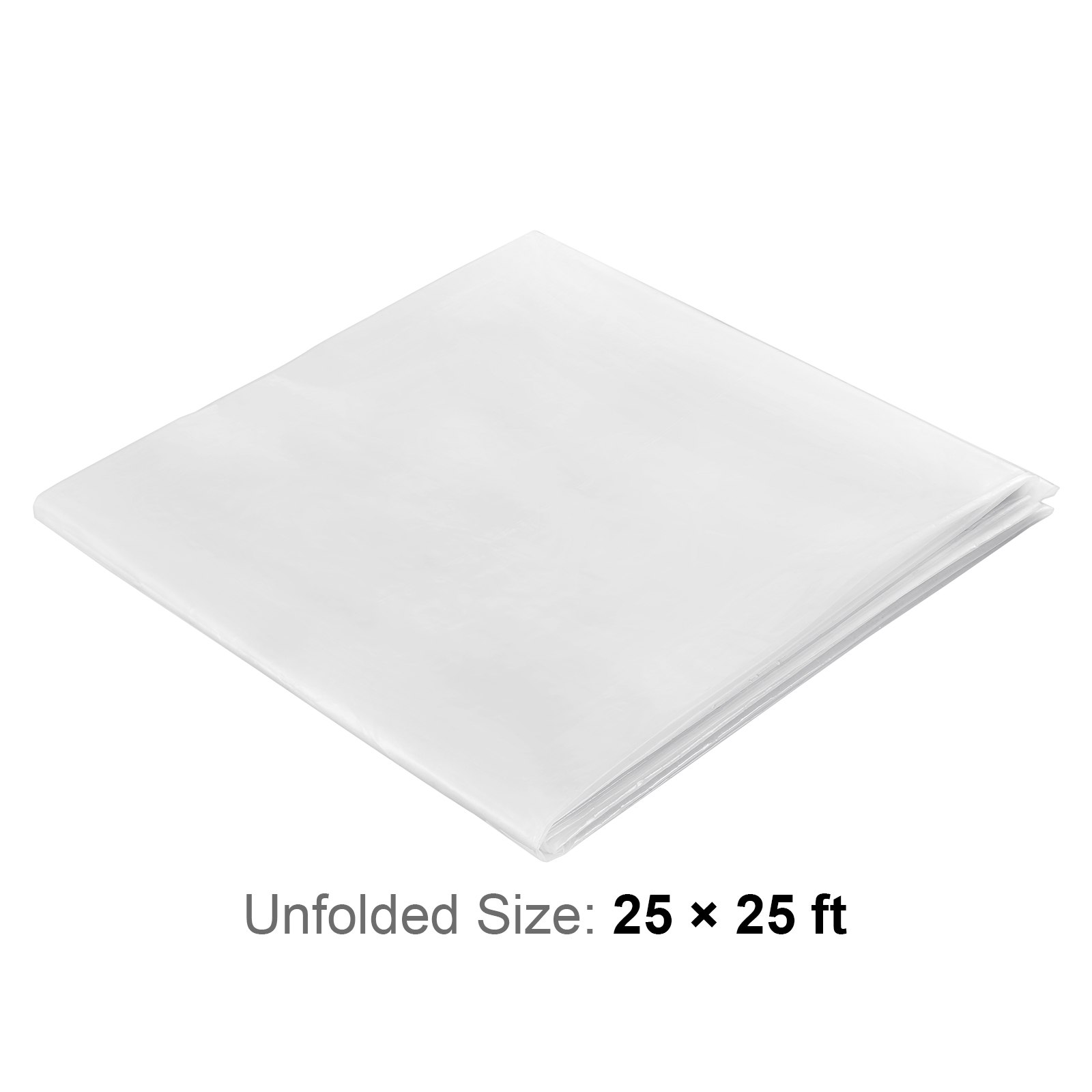 Mophorn Greenhouse Plastic Sheeting 25 x 25 ft, 6 Mil Thickness Clear ...