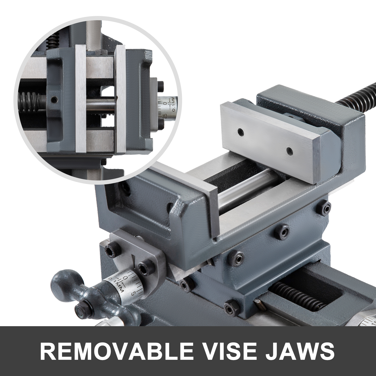 Vevor 6-1/8'' Compound Cross Slide Vise Strength Benchtop Vise ...