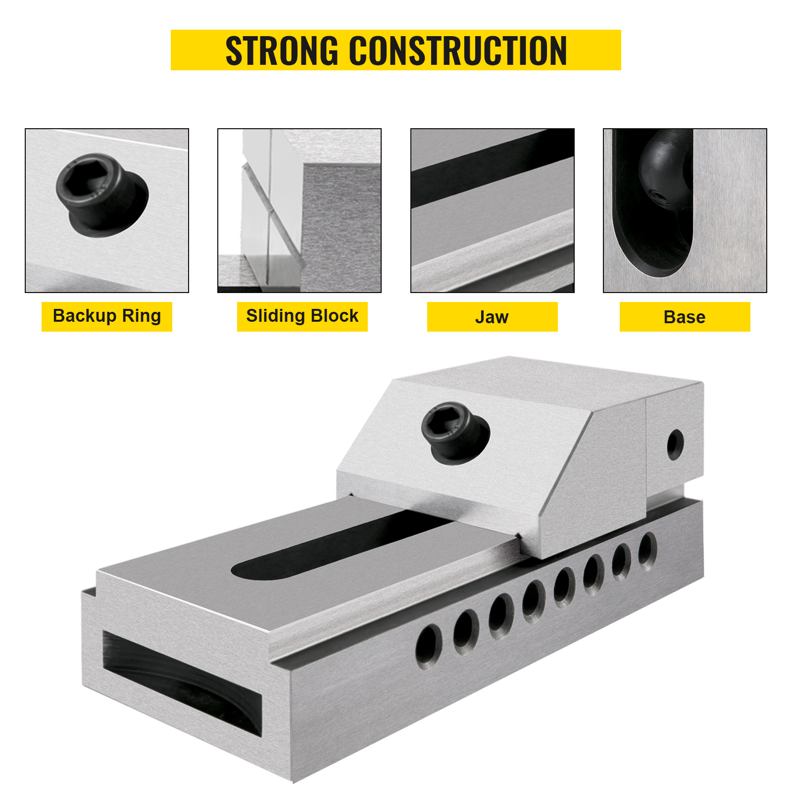 VEVOR Precision Vice Screwless Machine Vice Tool Maker Grinding Vice 2 ...