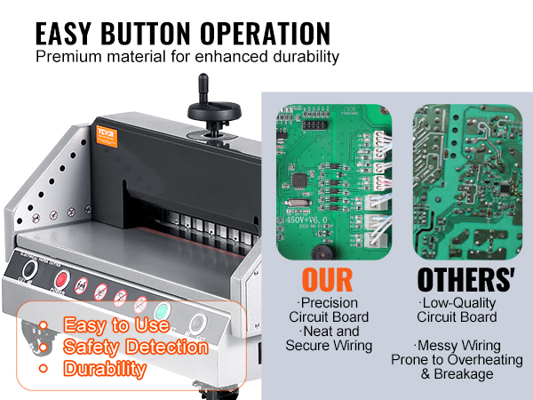 VEVOR Electric Paper Cutter 0-330 Cutting Width, Electric Paper Trimmer ...