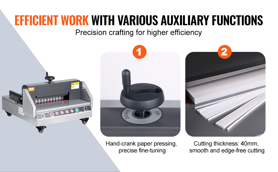 VEVOR Electric Paper Cutter 0-330 Cutting Width, Electric Paper Trimmer ...