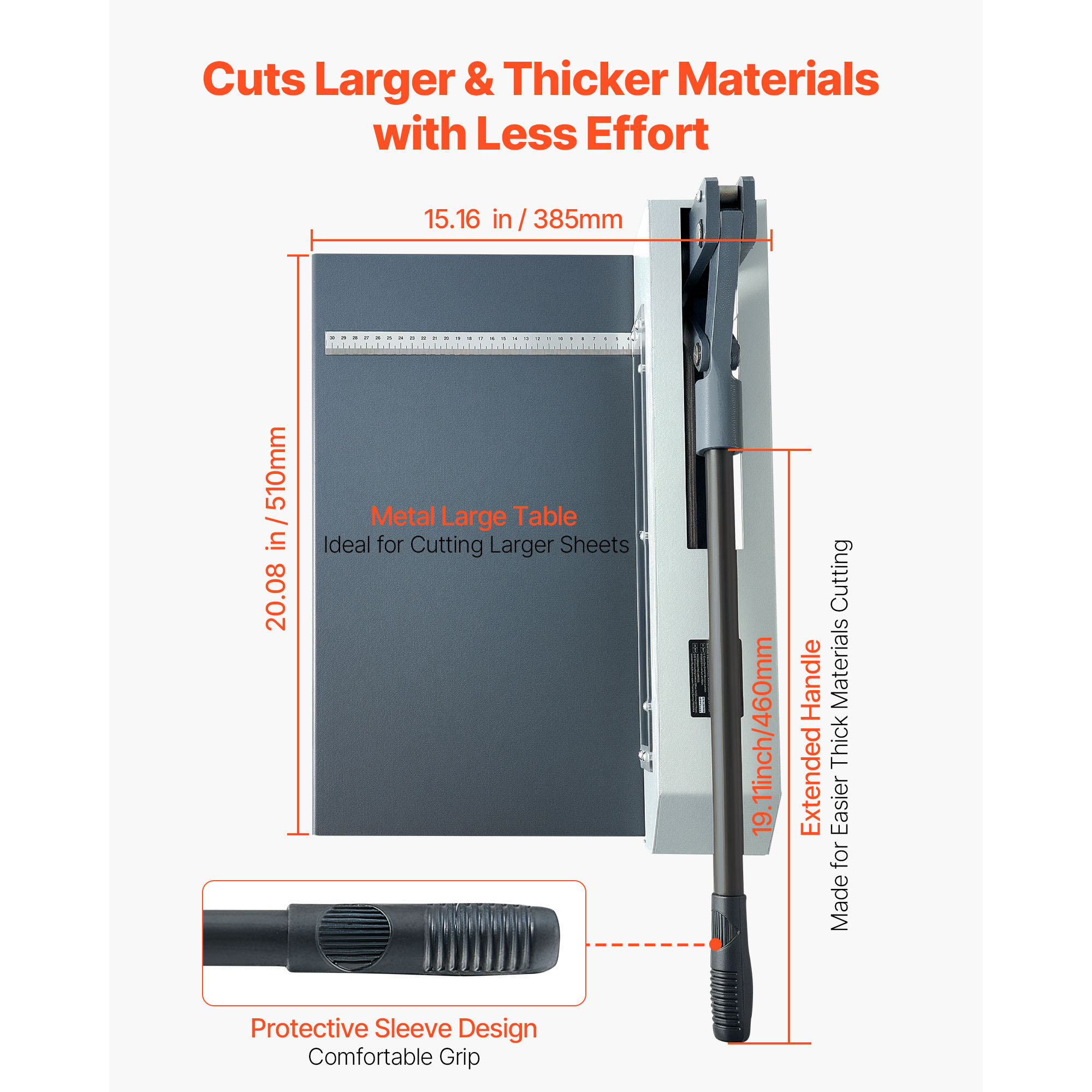 Mophorn Manual Guillotine Sheet Metal Shear, 305 mm Hand Plate Cutter ...
