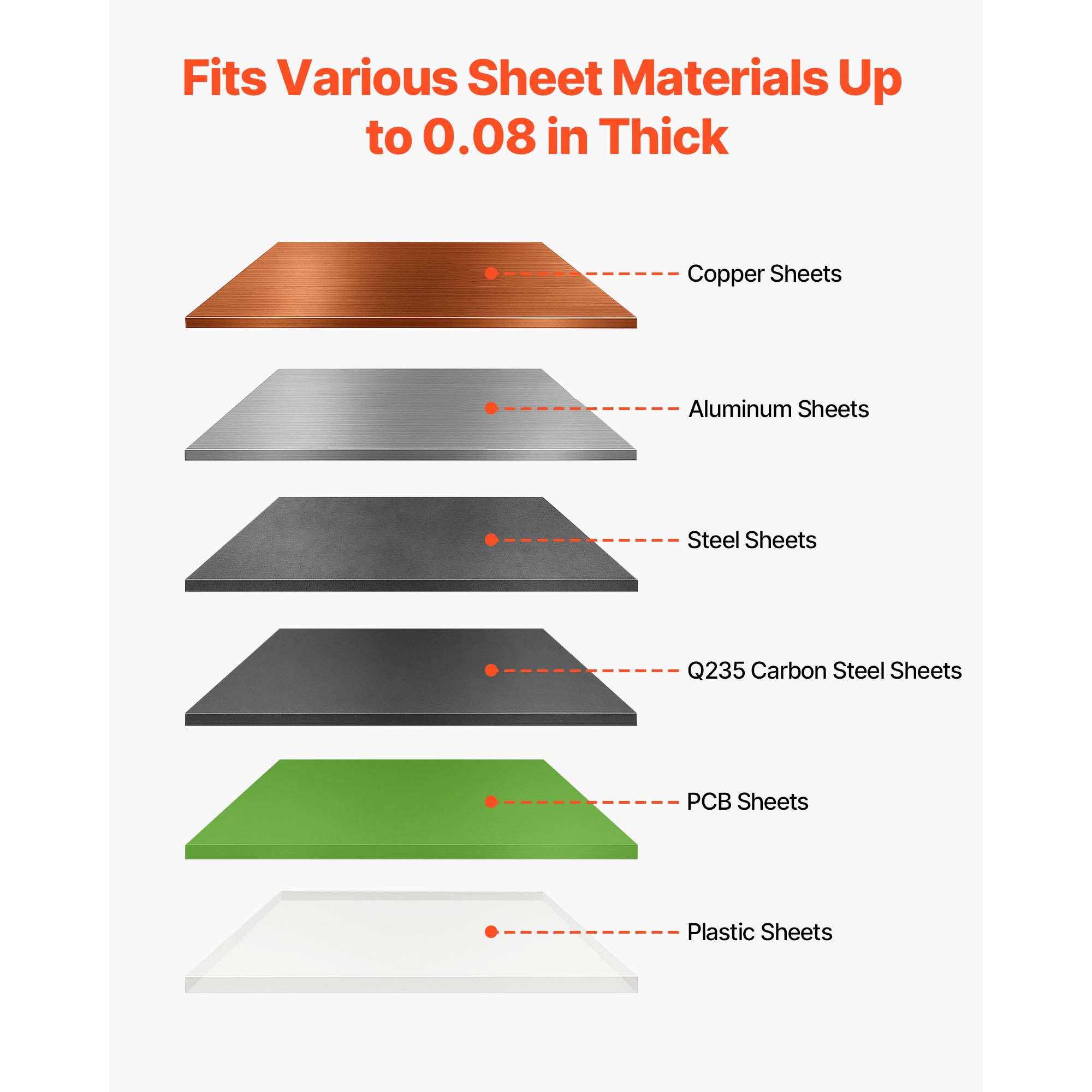 Mophorn Manual Guillotine Sheet Metal Shear, 305 mm Hand Plate Cutter ...