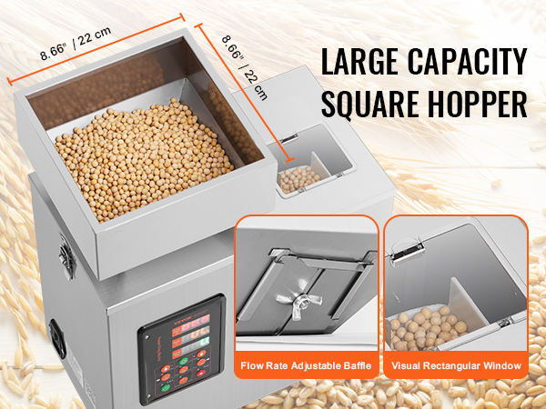 VEVOR Powder Filling Machine, 0.002-0.44lbs/1-200g, Automatic Intelligent Particle Weighing ...