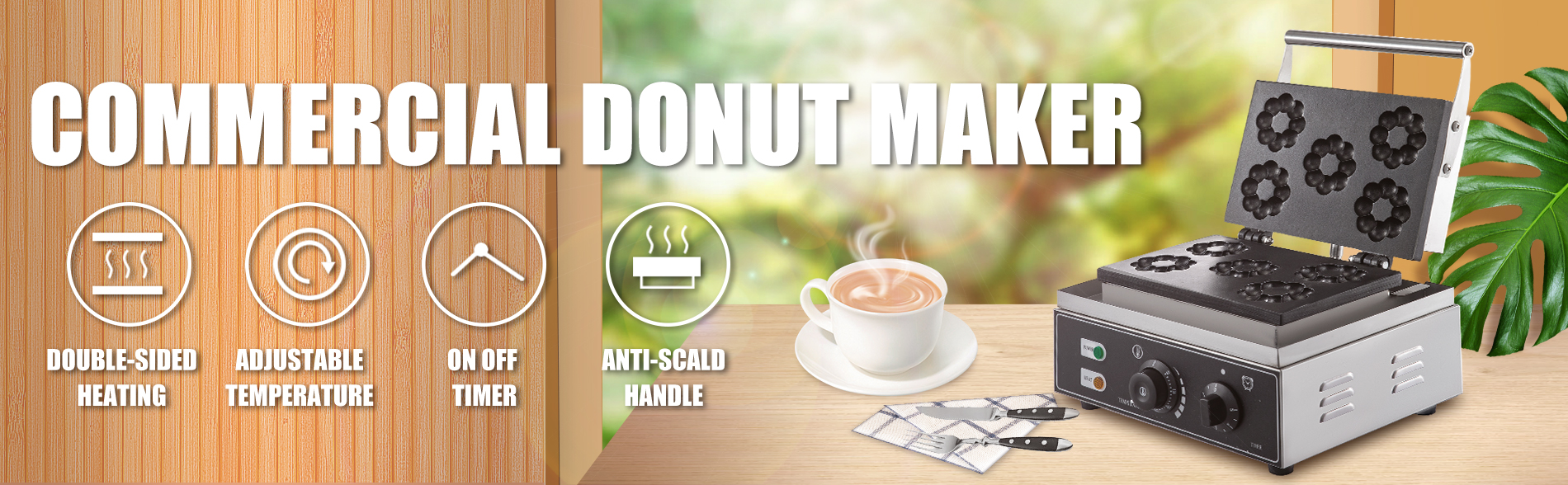 Gaufrier Electrique Machine De Donuts Beignet Appareil à Donuts 220v ...