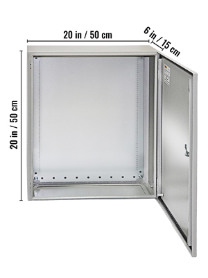 VEVOR Electrical Enclosure, 20'' x 20'' x 6'', UL Certified NEMA 4 ...