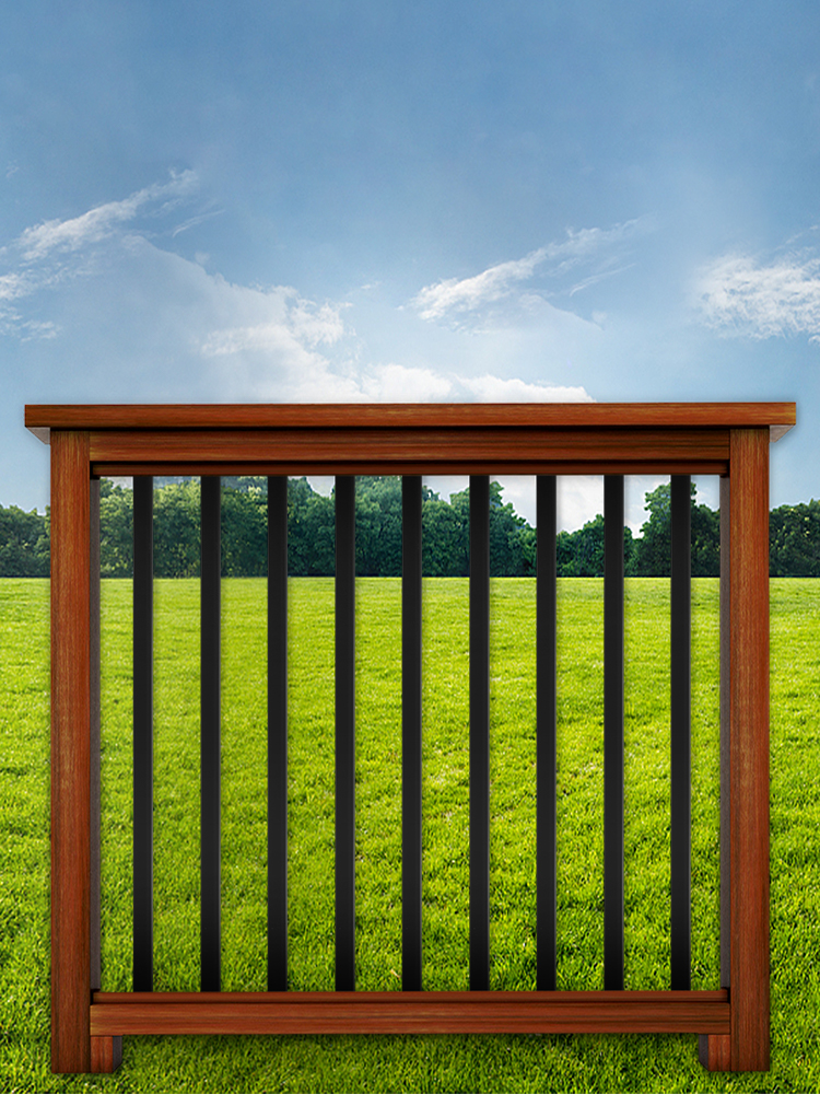 VEVOR Deck Balusters, 16 Pack Metal Deck Spindles, 44"x0.5" Staircase ...