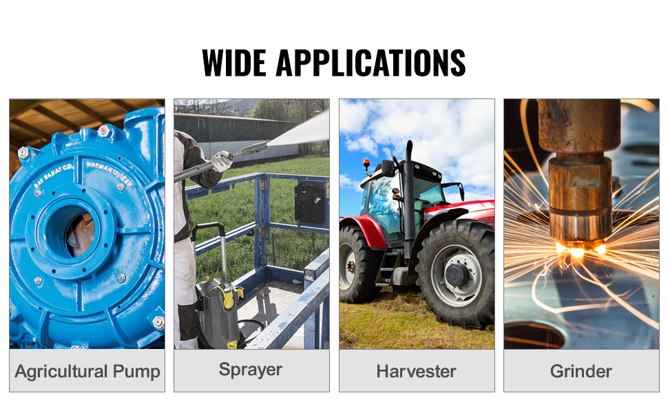 VEVOR 2HP Electric Motor 1725 rpm, AC 115V/230V, 143/5T Frame, Air ...