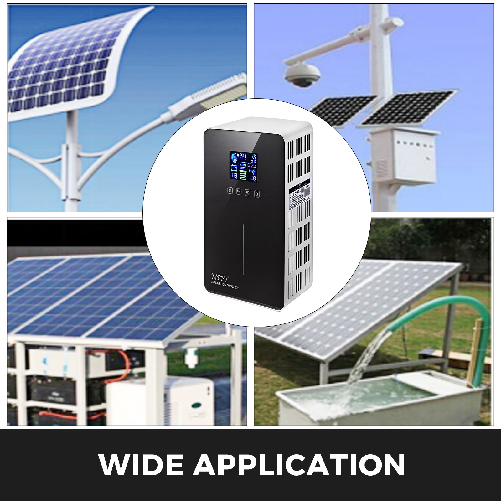 Regulador Solar De 50a Controlador Solar Pantalla Táctil Para Paneles ...