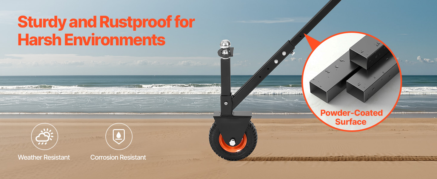 VEVOR Trailer Dolly, 300lbs Tongue Weight Capacity, 16.5 inch and 22 ...