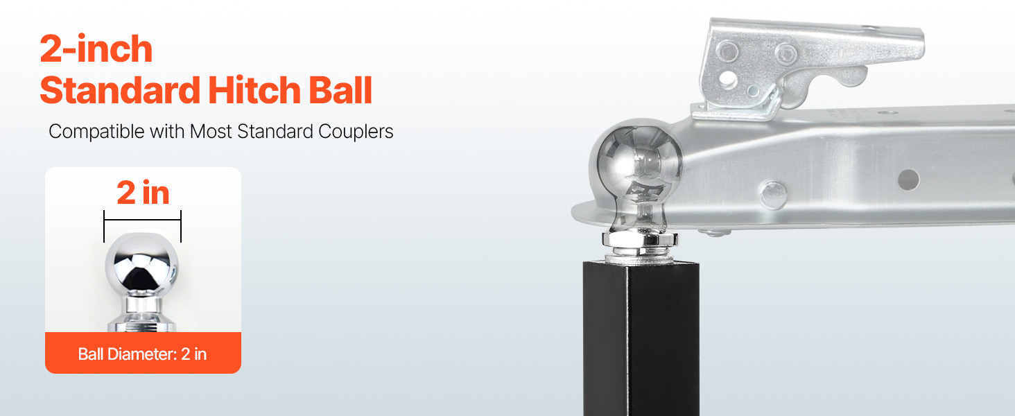 VEVOR Trailer Dolly, 3500lbs Tongue Weight Capacity, 18 inch and 22 ...