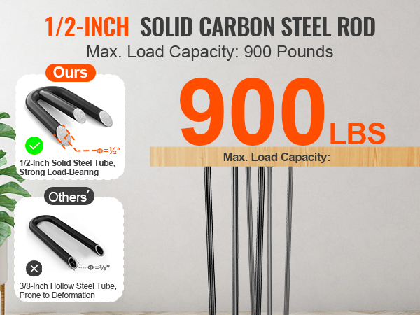 VEVOR Hairpin Table Legs 28", Set of 4 Desk Legs 900lbs Load Capacity ...