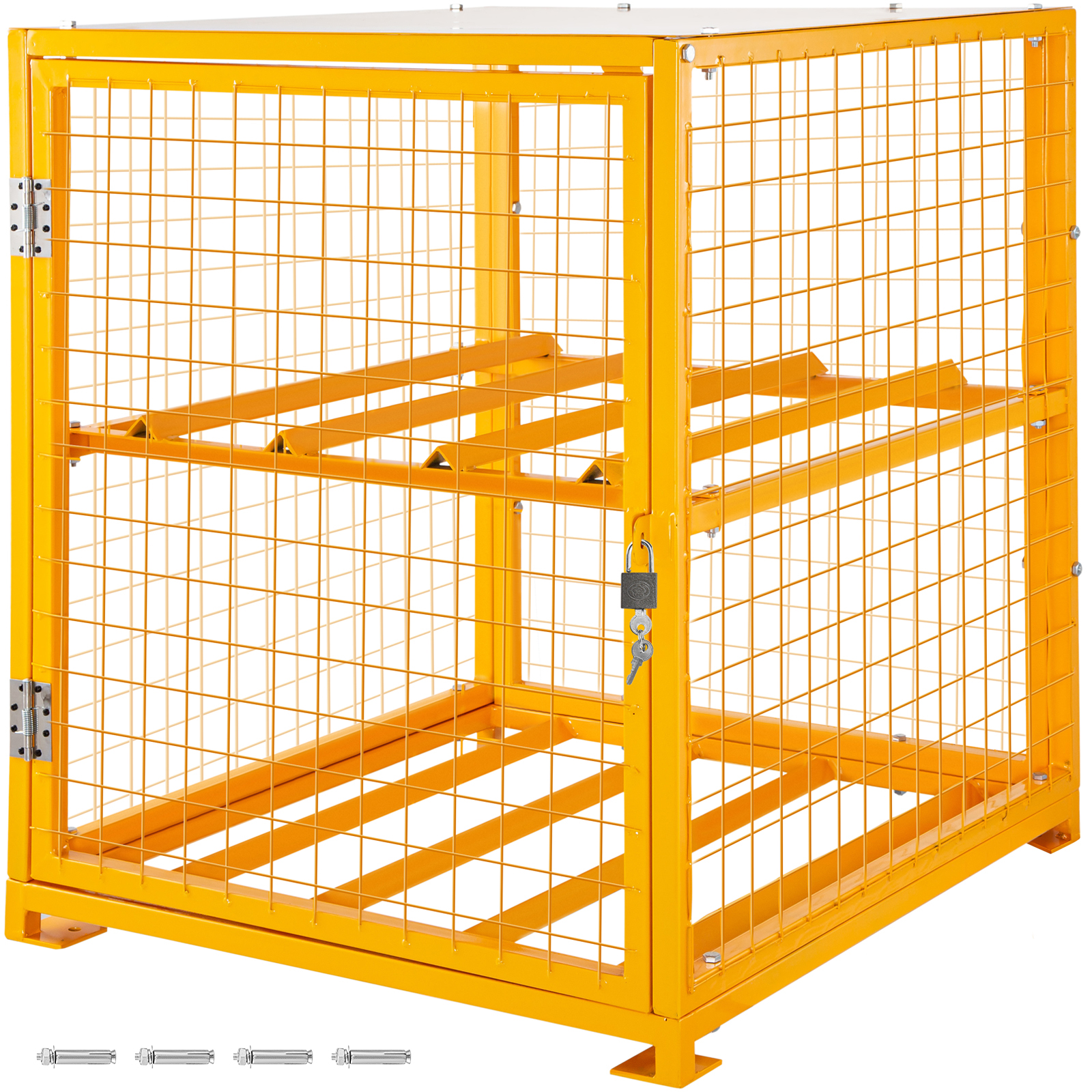 Vevor Gas Cylinder Security Storage Cabinet 30''x32''x35'', Four 50lb ...