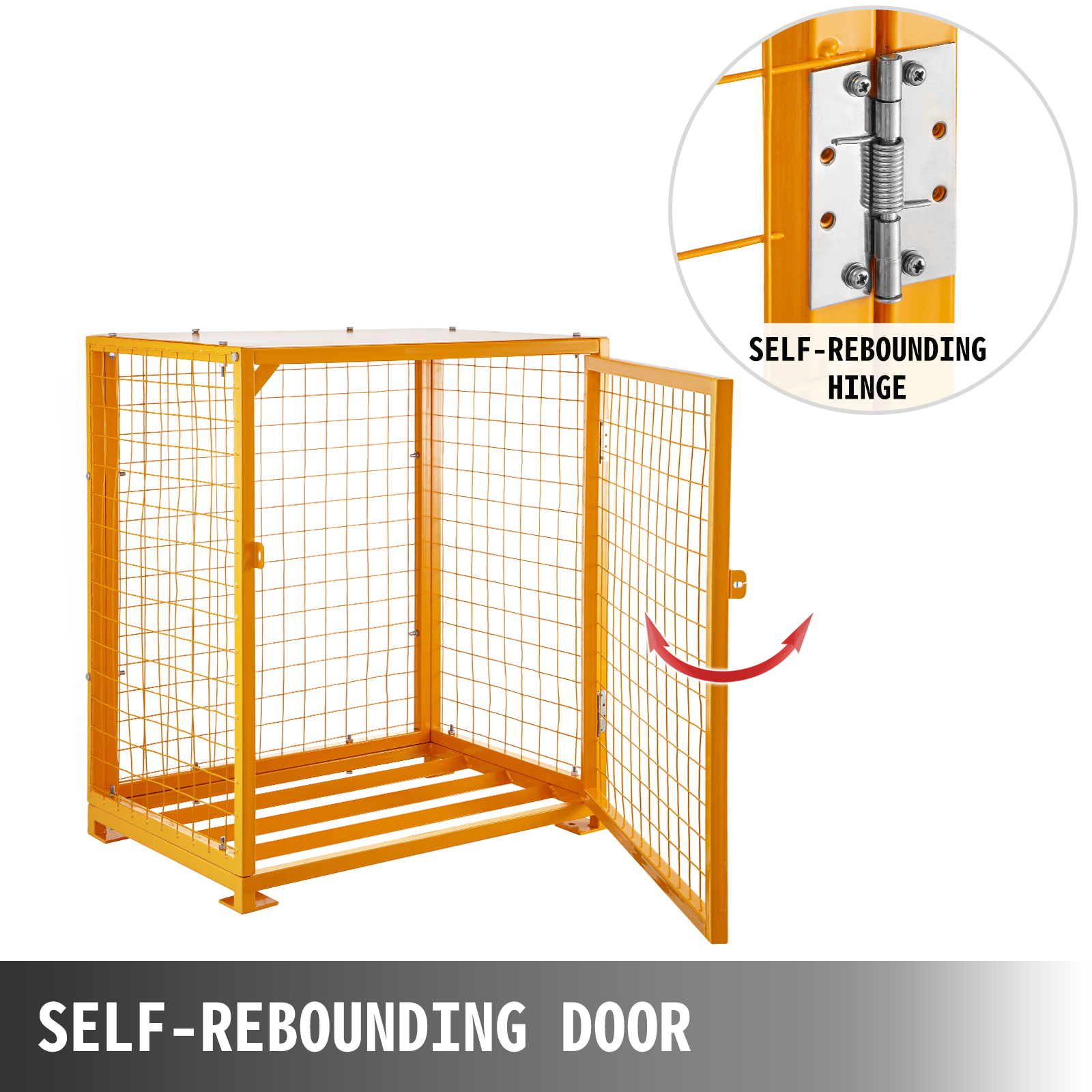 VEVOR Cylinder Storage Cabinet for Two 50lbs/23kg Cylinders, Vertical ...