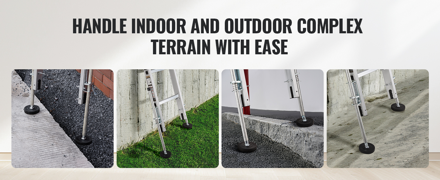 VEVOR 20 inch Ladder Levler Steel 550lbs Load Leveling Tool Uneven ...