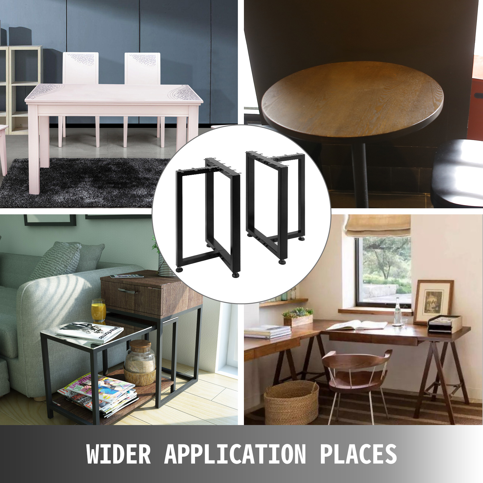 Metal Table Legs Dining Table Legs 28x32" T-shape, Desk Legs Set Of 2 ...