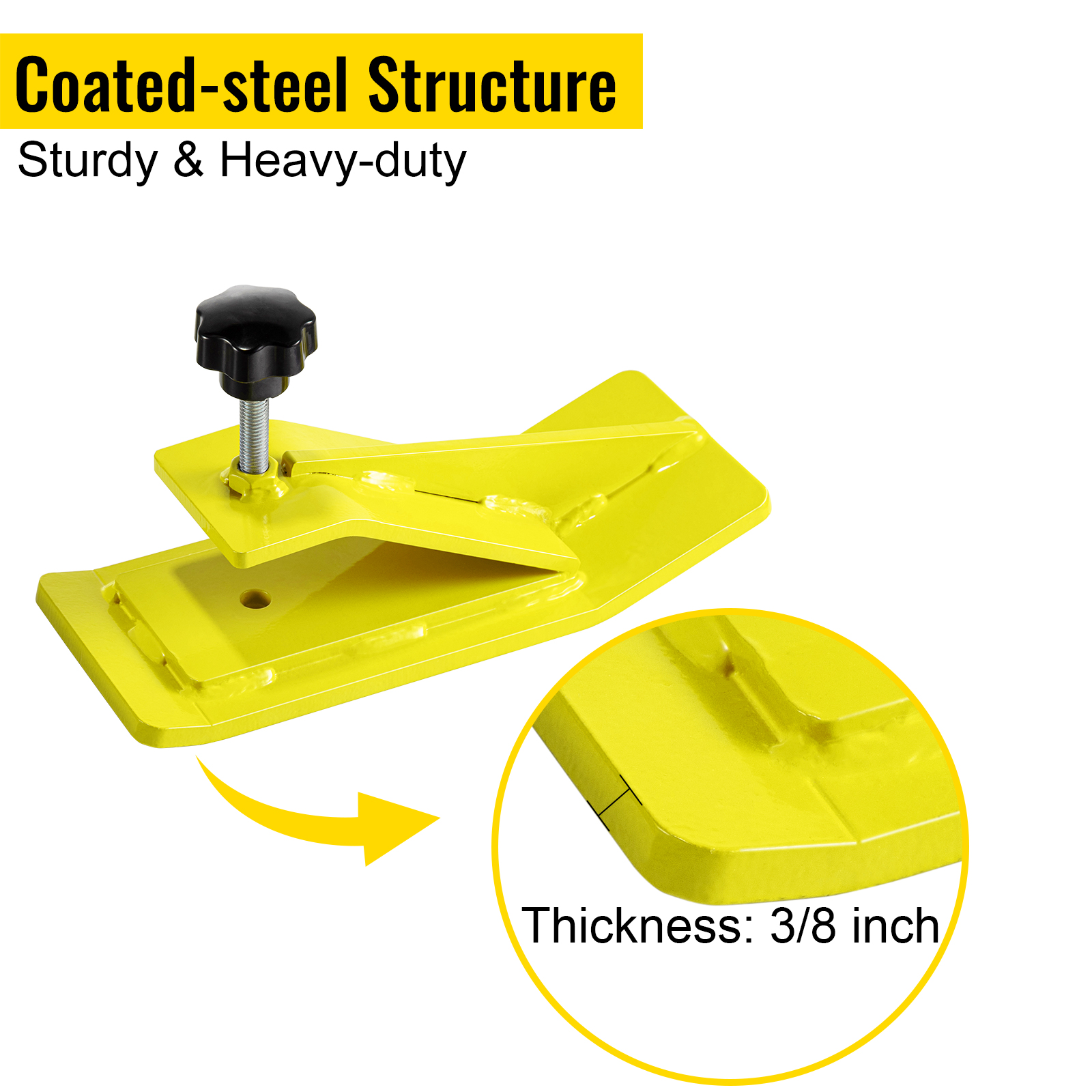 VEVOR Tractor Bucket Protector, 2pcs Ski Edge Protector, 12" Long Turf ...