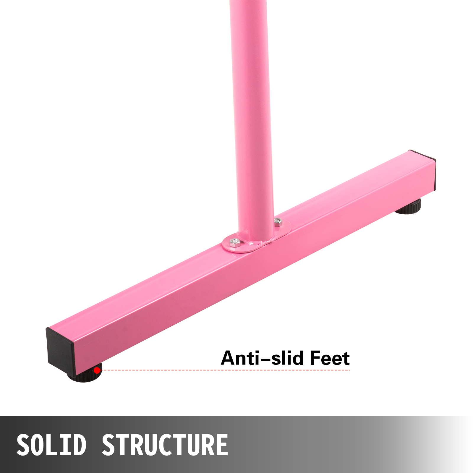 VEVOR 10FT Length Double Ballet Barre,Portable Pink Dance Bar ...