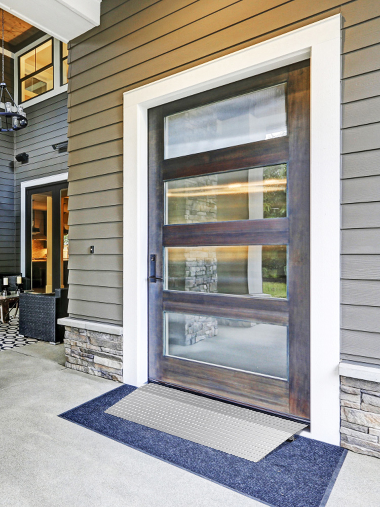 Vevor Transition Entry Ramp Modular Threshold Ramp Aluminum 1" Rise ...
